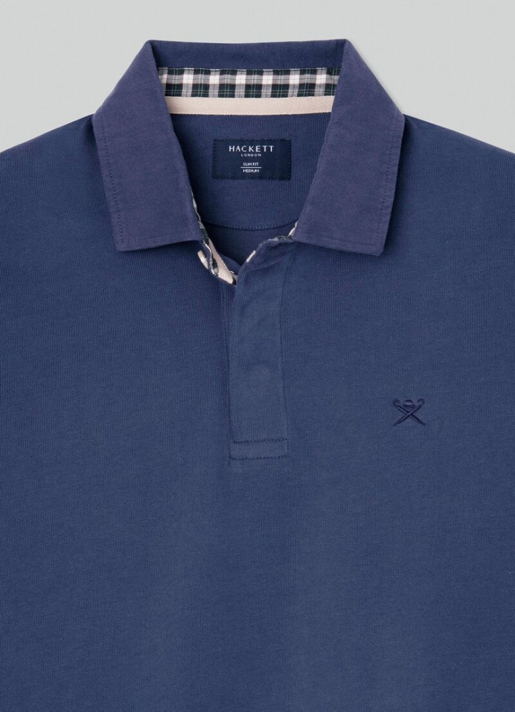 Polo Rugby Hackett manga larga verde oscuro - Alho Lomen