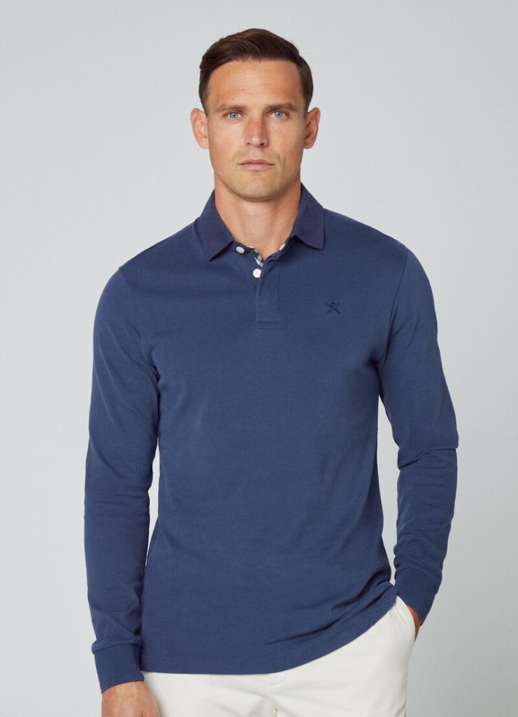 Polo Rugby Hackett manga larga verde oscuro - Alho Lomen